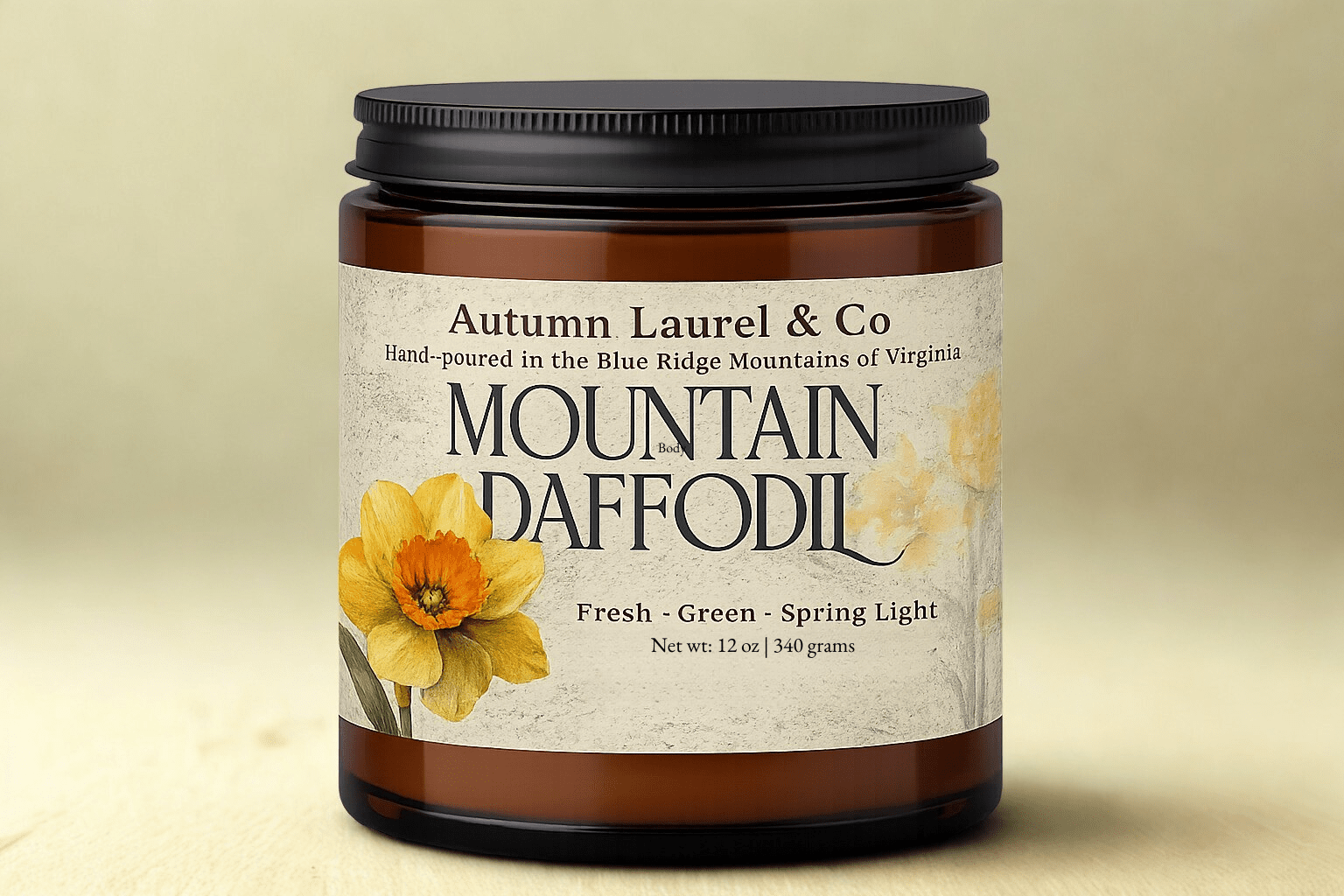 Mountain Daffodil Candle | Fresh Spring Floral Scent – Autumn Laurel